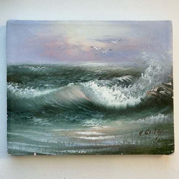 H. Gailey | Art | Vintage Original H Gailey Signed Unframed Seascape ...
